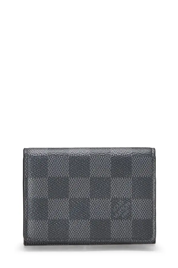 LOUIS VUITTON Damier Graphite Cartes De Visite - Black