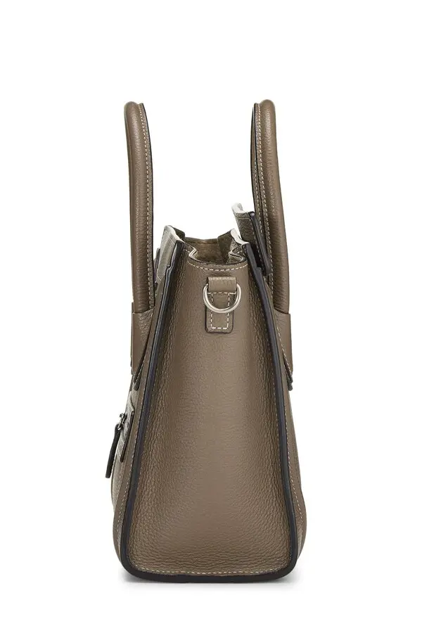 Celine Drummed Calfskin Leather Luggage - Grey