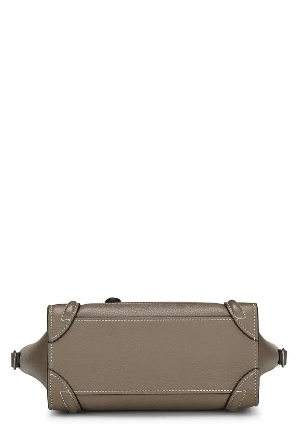 Celine Drummed Calfskin Leather Luggage - Grey