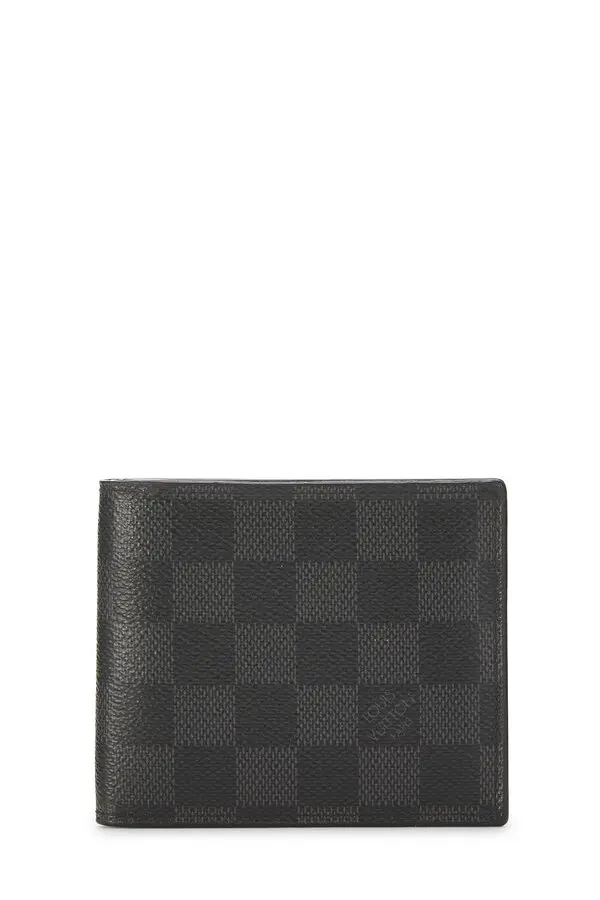 LOUIS VUITTON Damier Graphite Amerigo Wallet - Grey
