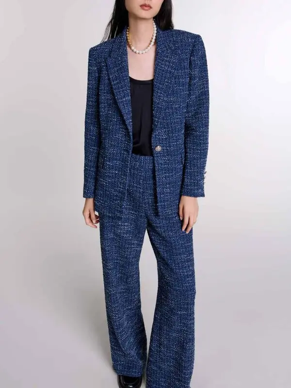 Maje Cotton Tweed Jacket