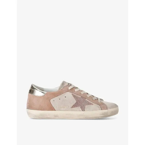 GOLDEN GOOSE Superstar Star-applique Low-top Suede Trainers - Pale Pink