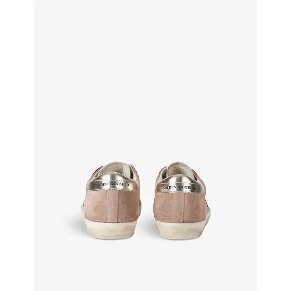 GOLDEN GOOSE Superstar Star-applique Low-top Suede Trainers - Pale Pink