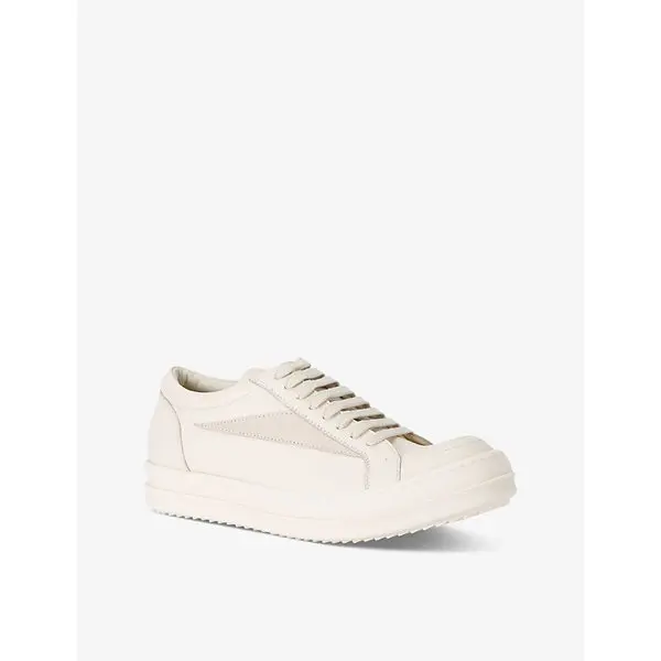 Rick Owens Contrast-stitch Leather Low-top Trainers