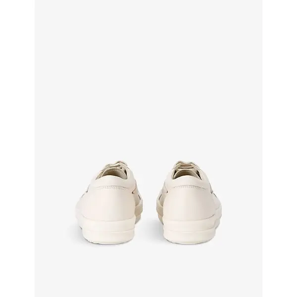 Rick Owens Contrast-stitch Leather Low-top Trainers