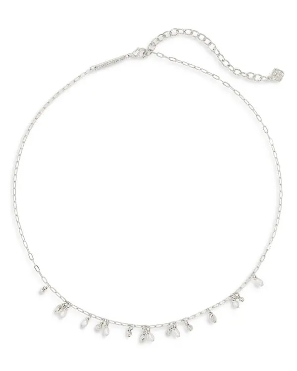 Kendra Scott Mollie Cultured Freshwater Pearl Choker Necklace - Silver/white Pearl