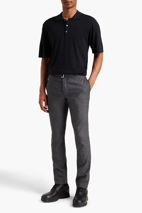 Officine Générale Cotton And Lyocellblend Polo Shirt