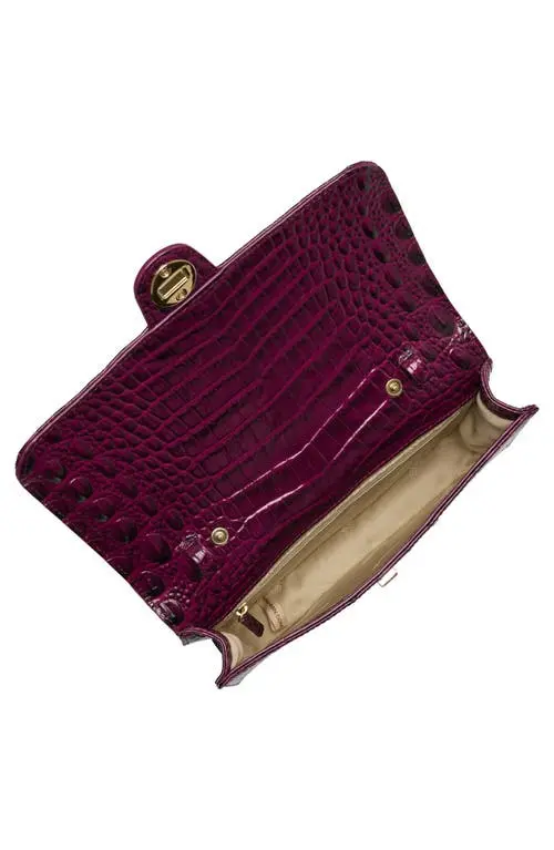 Brahmin Croc Embossed Leather Crossbody Bag