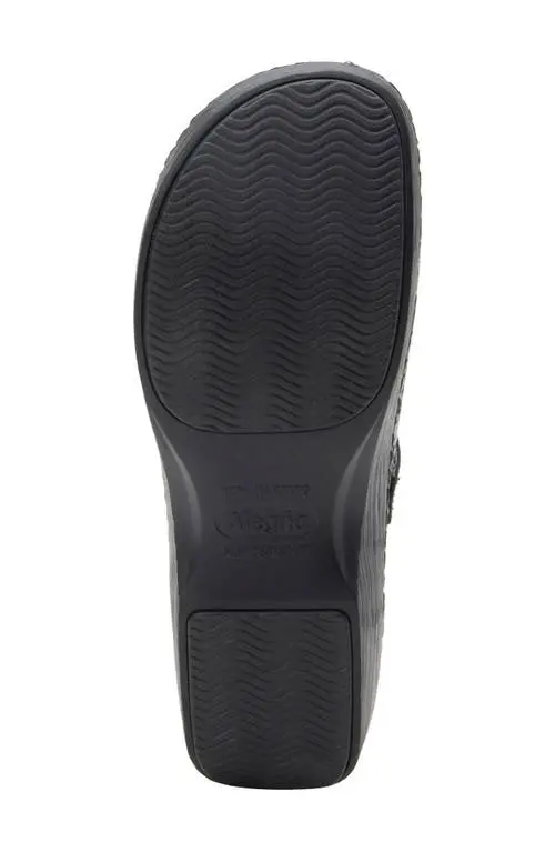 ALEGRIA Opheliah Clog - Brush Silver