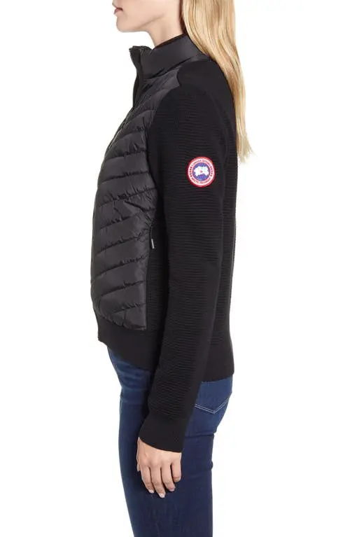 Canada Goose Hybridge Quilted Knit Jacket - Black