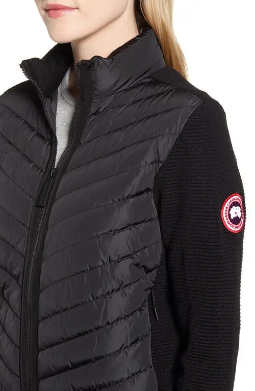 Canada Goose Hybridge Quilted Knit Jacket - Black