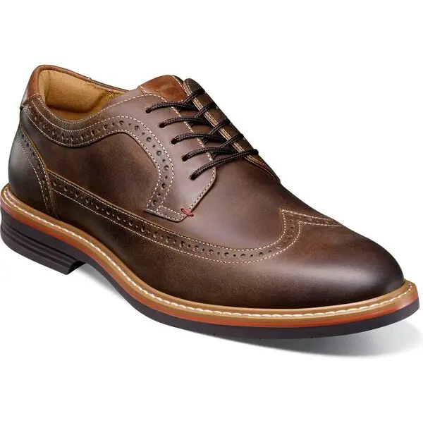 Florsheim Norwalk Wingtip Oxford - Brown