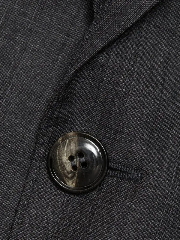 Giorgio Armani Windowpane Check Wool Suit