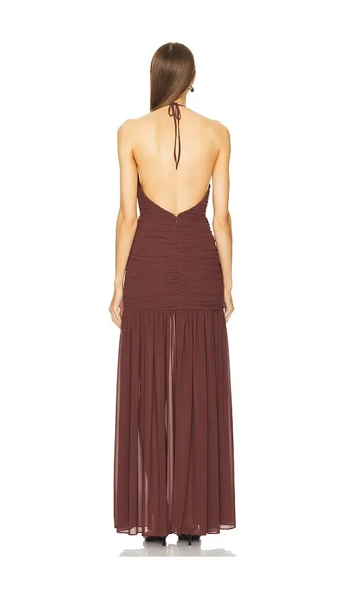 MICHAEL COSTELLO X Revolve Acacia Gown - Brown