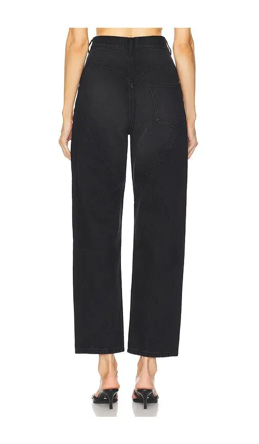 AREA Crystal Slit Jeans
