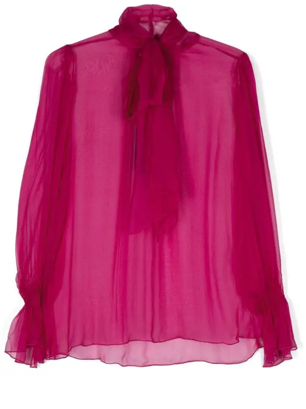 NISSA Silk Blouse - Pink