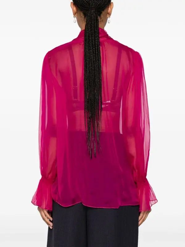NISSA Silk Blouse - Pink