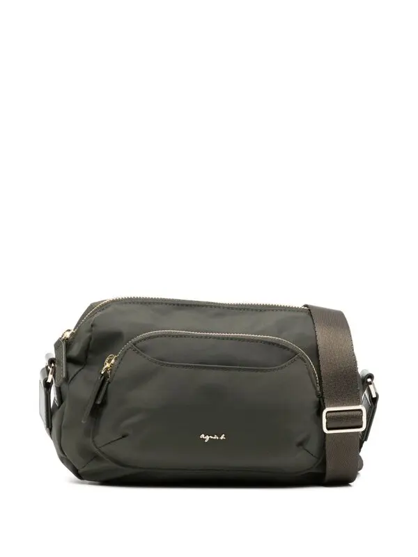 AGNES B. Logo Lettering Crossbody Bag