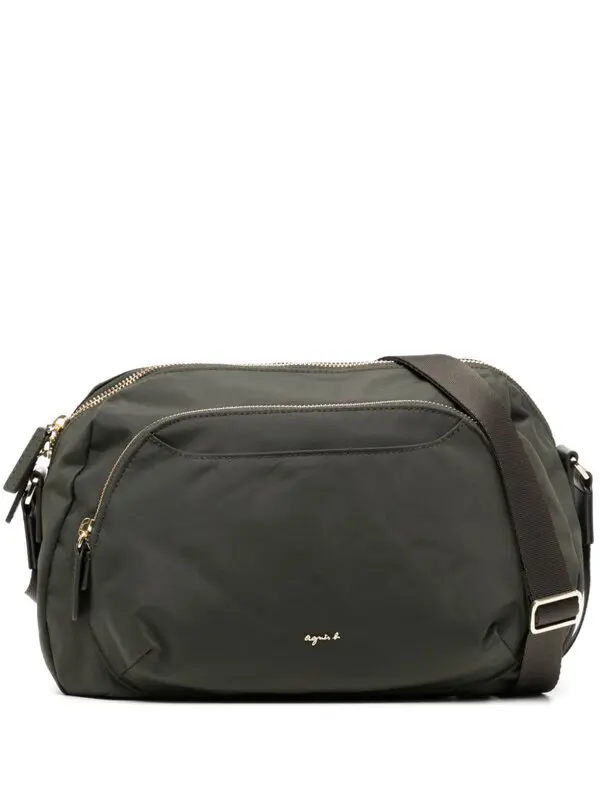 AGNES B. Logo Lettering Crossbody Bag