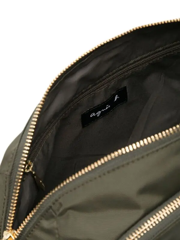 AGNES B. Logo Lettering Crossbody Bag