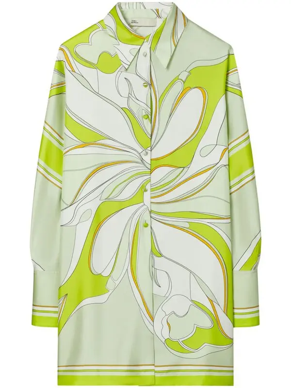 Tory Burch Floral-print Silk Shirt