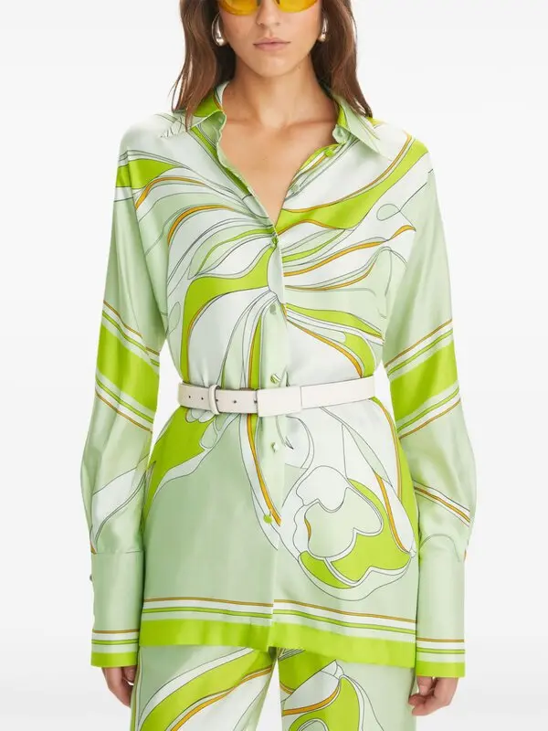 Tory Burch Floral-print Silk Shirt
