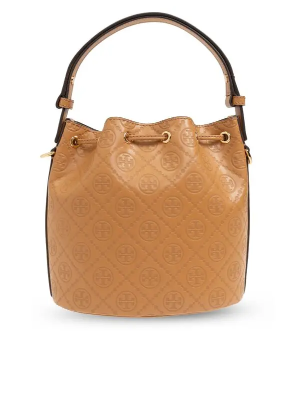 Tory Burch Debossed Logo Bucket Bag