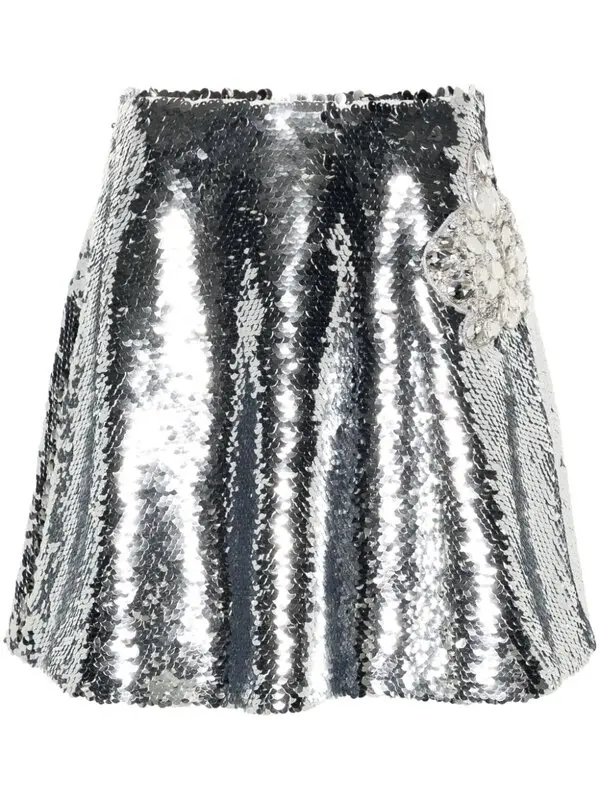 GENNY Sequinned Mini Skirt