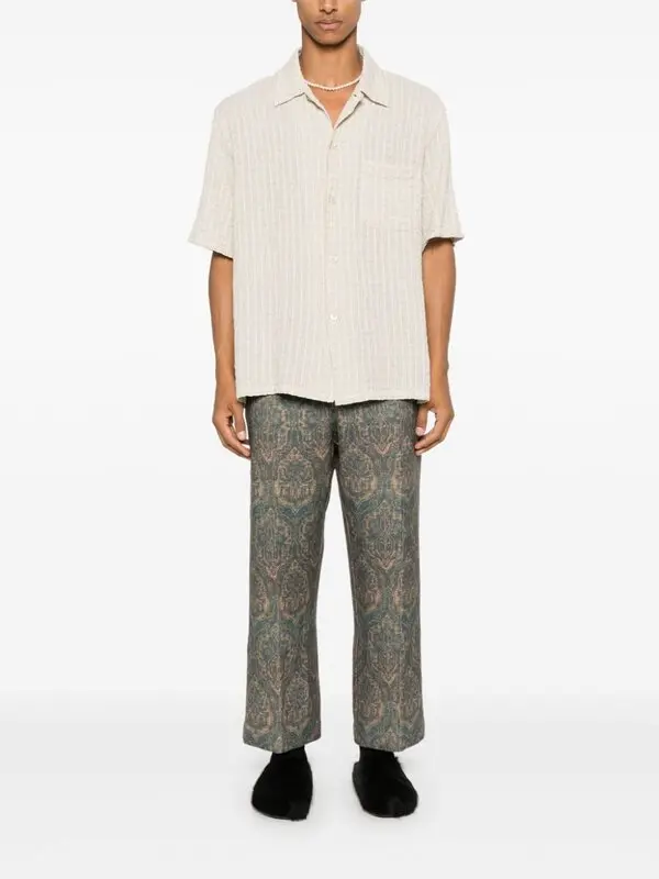 PIERRE-LOUIS MASCIA Graphic-print Trousers