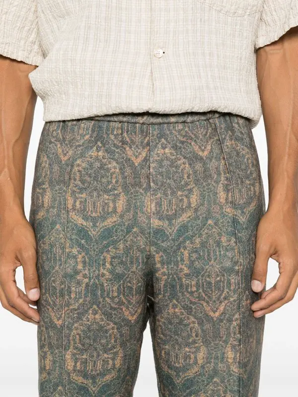 PIERRE-LOUIS MASCIA Graphic-print Trousers