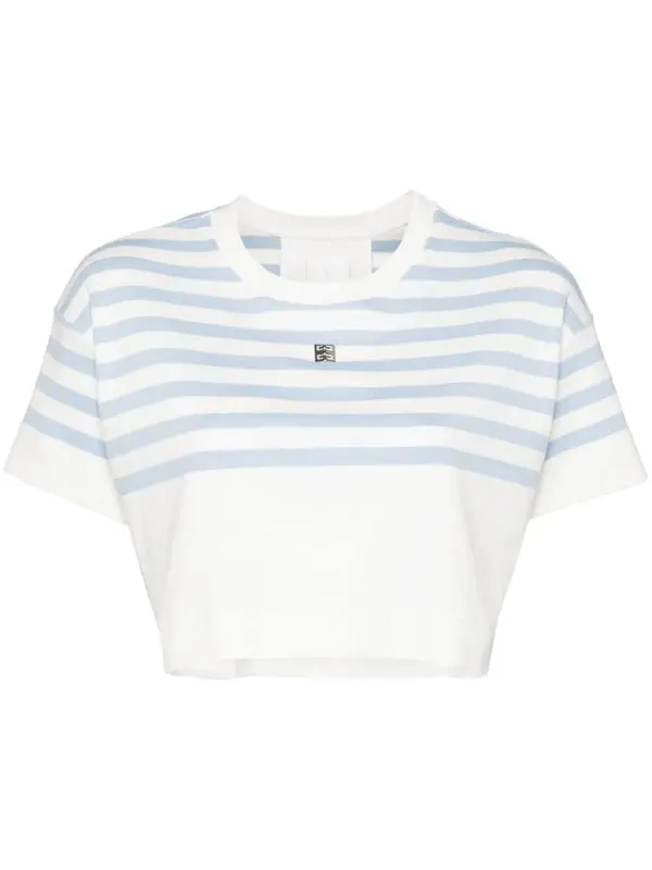 Givenchy 4g Striped Cropped T-shirt