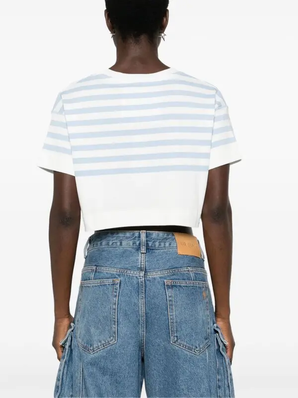 Givenchy 4g Striped Cropped T-shirt