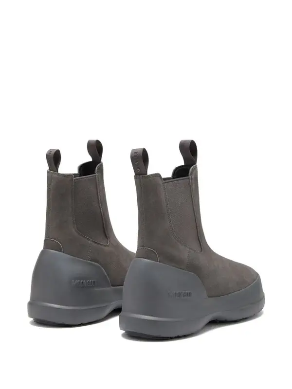 Moon Boot Luna Logo-print Boots - Grey