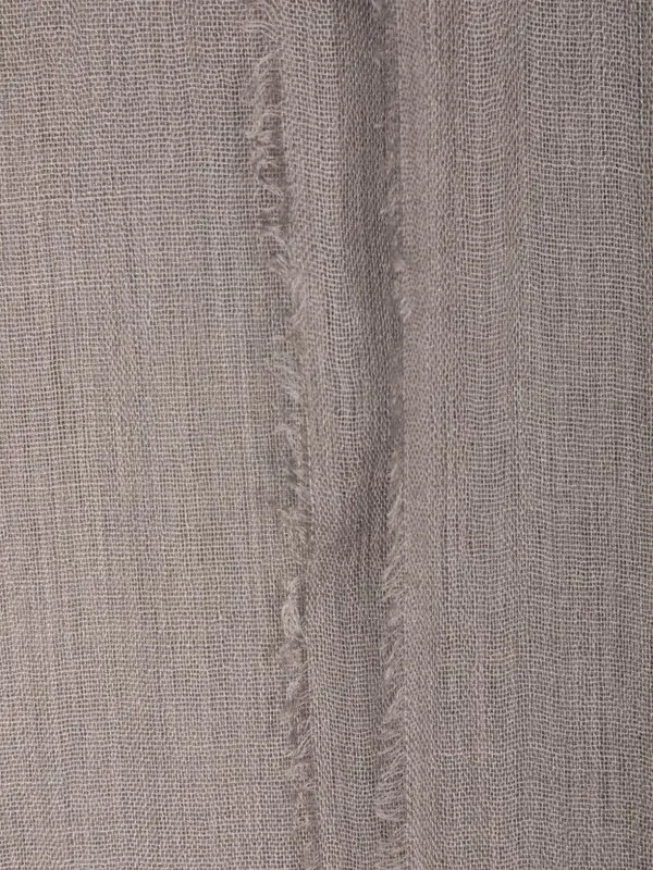 Botto Giuseppe Frayed-edge Scarf - Grey
