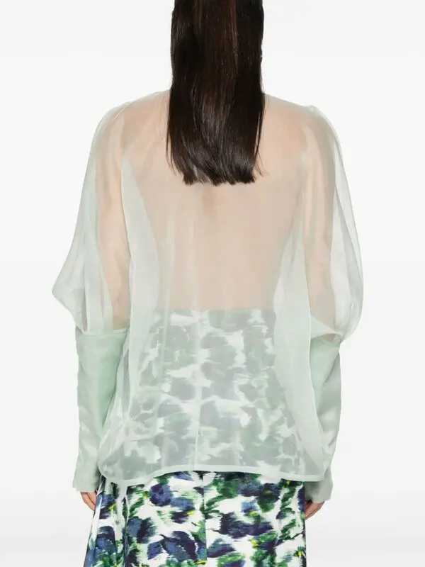 GENNY Silk Organza Blouse