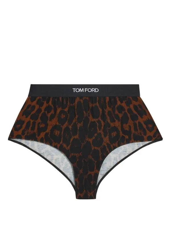 TOM FORD Logo-print Briefs - Black