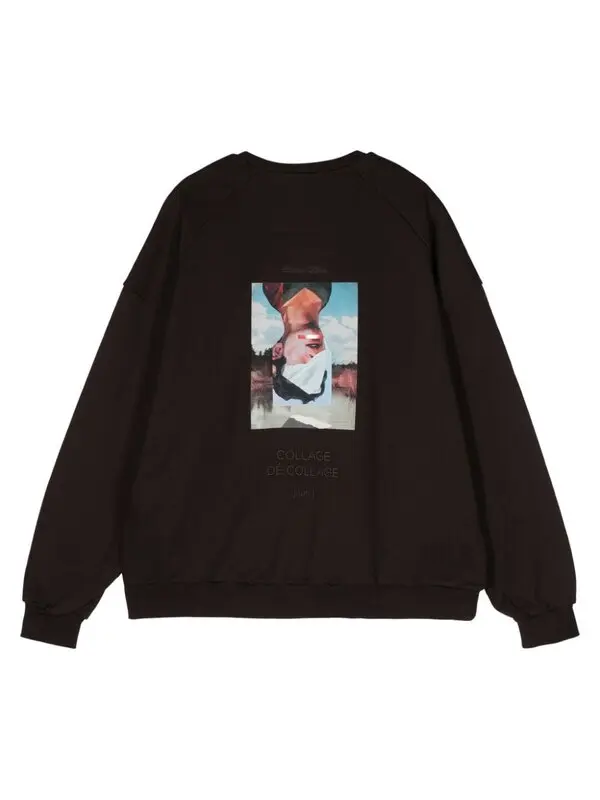JUUN.J X Charles Wilkin "the Never Are Meant To Be" Graphic Sweatshirt - Brown