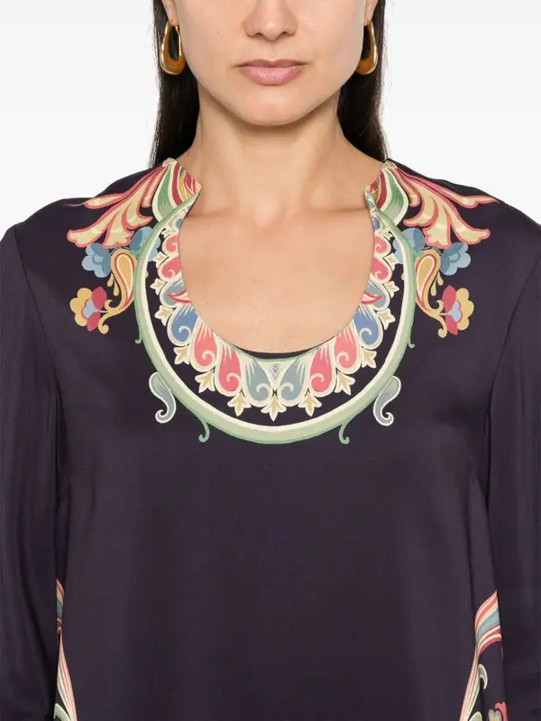 Etro Floral-print Midi Dress