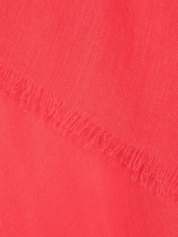 Botto Giuseppe Frayed-edge Scarf - Red