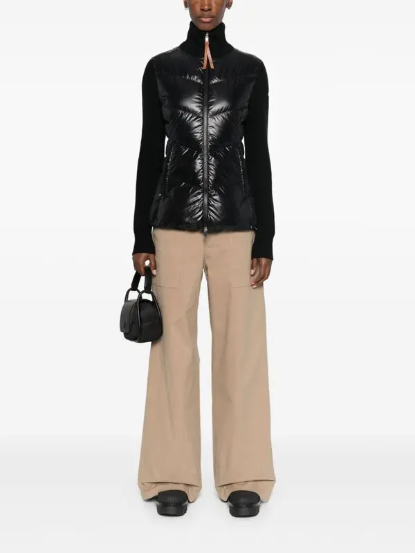 Moncler Padded Zip-up Cardigan - Black