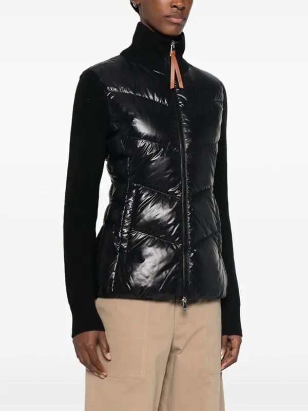 Moncler Padded Zip-up Cardigan - Black