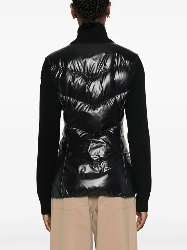 Moncler Padded Zip-up Cardigan - Black