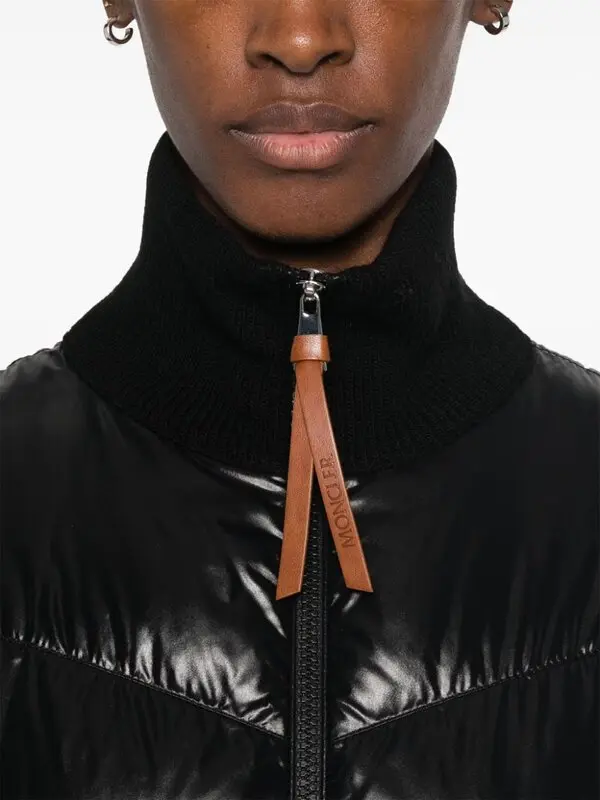 Moncler Padded Zip-up Cardigan - Black