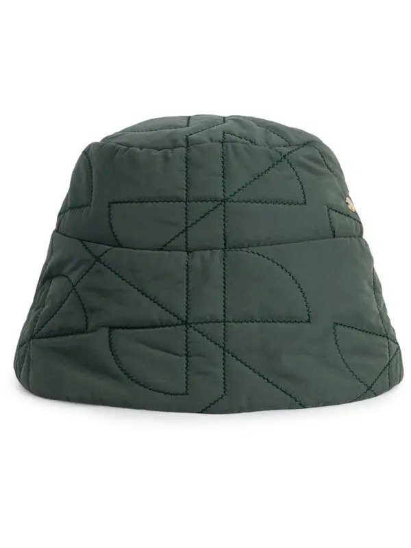 Patou Quilted Bucket Hat - Green