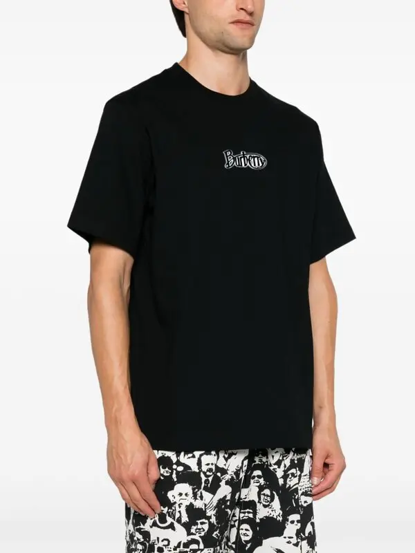 Burberry Flocked-logo T-shirt