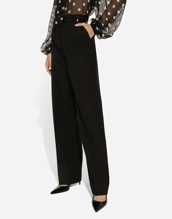 Dolce & Gabbana Flared Wool Pants