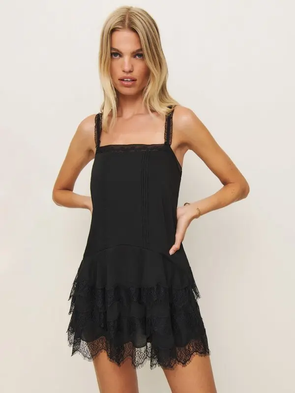 REFORMATION Cleodora Dress - Black