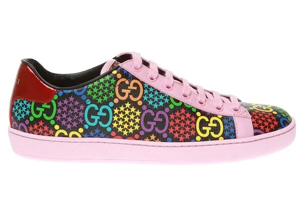 Gucci Ace Psychadelic Sneakers - Pink/red