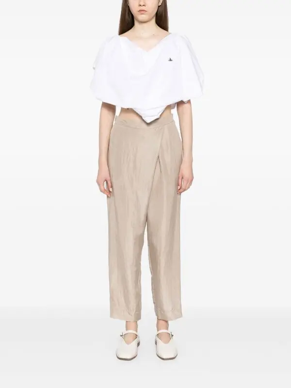 SHANSHAN RUAN Silk Trousers
