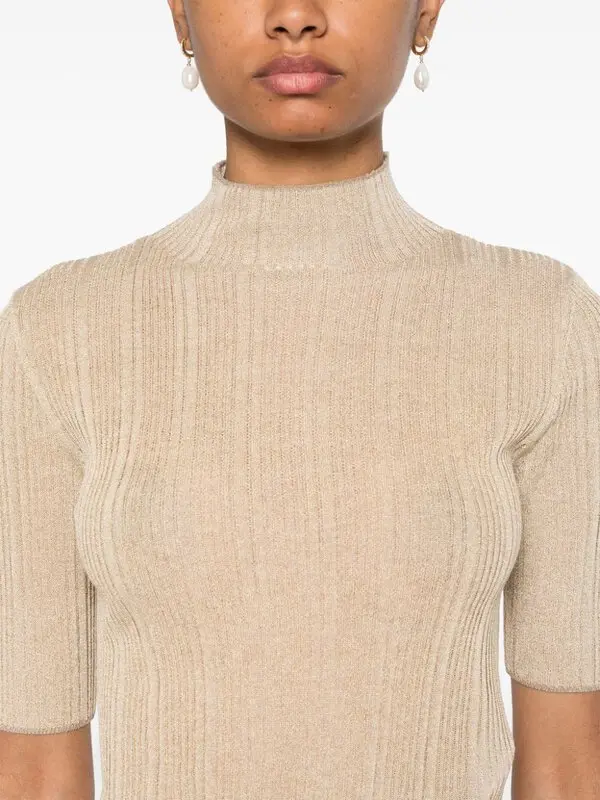 Liu Jo Lurex Sweater In Gold - 30% Off | Editorialist